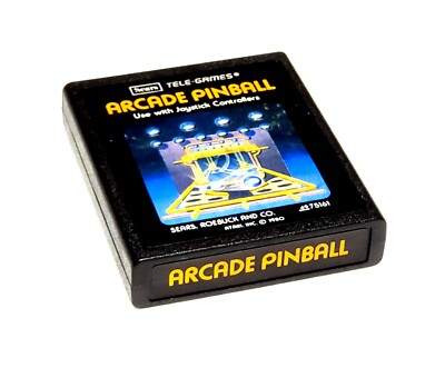 ARCADE PINBALL (Atari 2600, 1980) Sears, Telegames, Cleaned & Tested | eBay