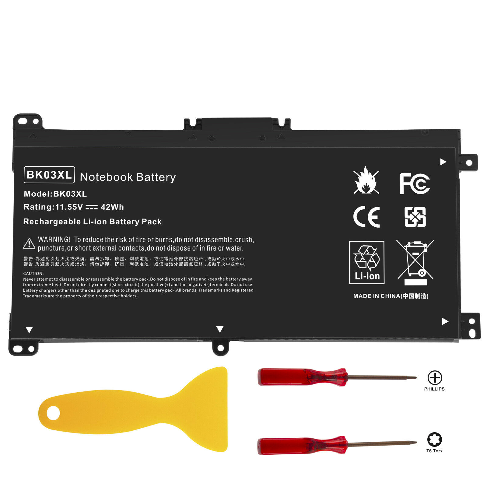 Battery BK03XL Genuine For HP Pavilion x360 14-ba 14m-ba 916811-855 ...