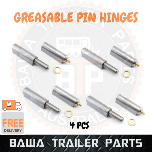 Greasable Pin Hinges with Brass Pin and Washer! 16mm x 100mm DOOR ...