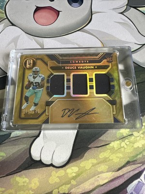 2023 Panini Gold Standard Deuce Vaughn RC Triple Patch Auto RPA #/149 ...