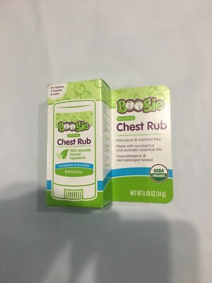 Boogie Vapor Chest Rub Stick Eucalyptus & Lavender For Baby 3Months ...