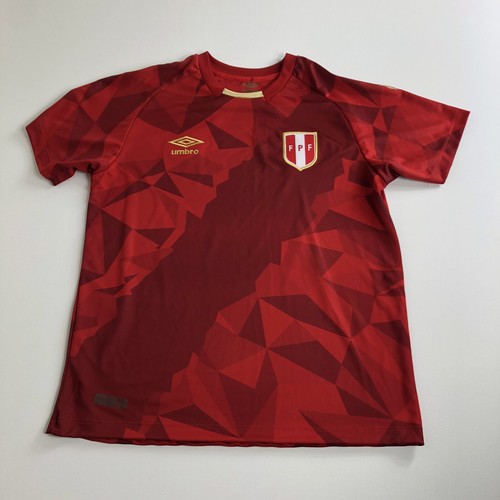 Umbro Mens Short Sleeve FPF Jersey Geometric Red Size Large P3 ...