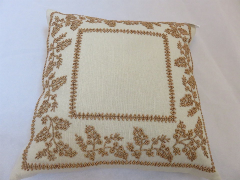 Ralph Lauren Home Roslyn Charleston Beaded Deco Throw Pillow $355 | eBay