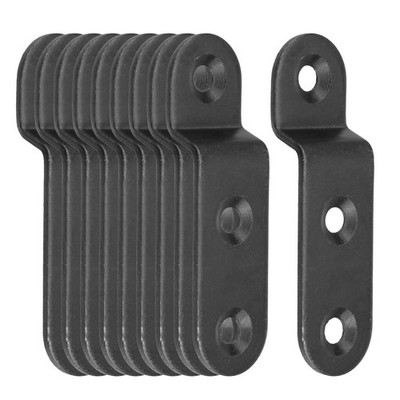 10pcs Z Brackets 1-3/4 Z-Shape Door Lock Brackets Black Double Angle ...