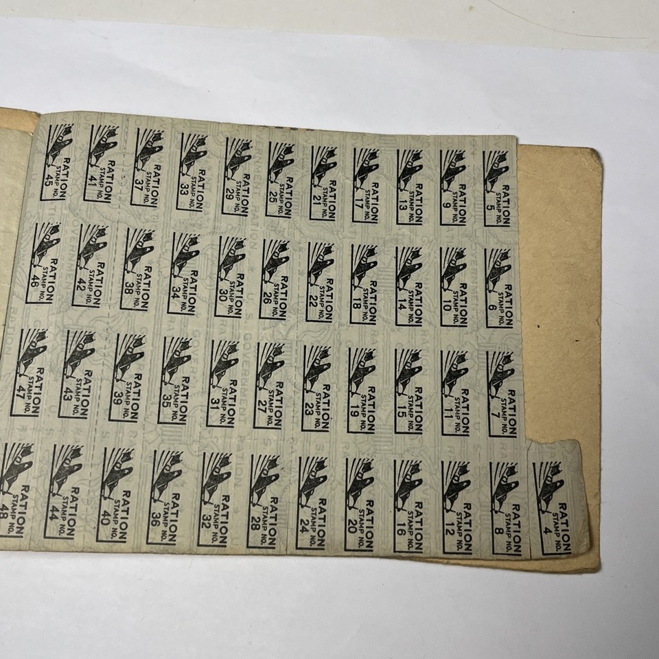Vintage WW2 War Ration Stamp Book # 3 - Original Issued During War Time ...
