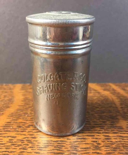Vintage Colgate & Co Handy Grip Shaving Stick Metal Container New York ...