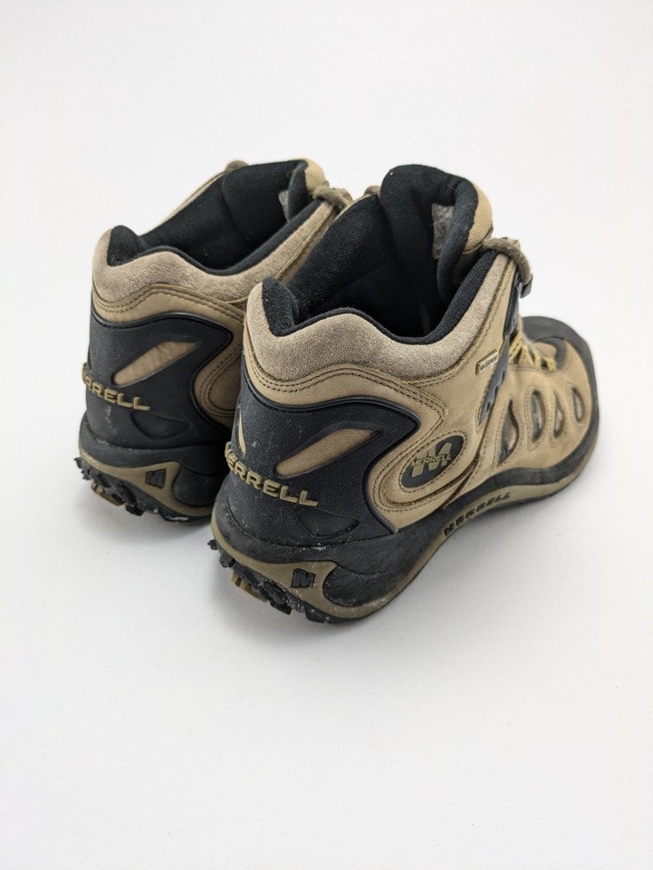 Mens Merrell Reflex 4 Mid Kangaroo Leather Brown Hiking Boots J10593 ...