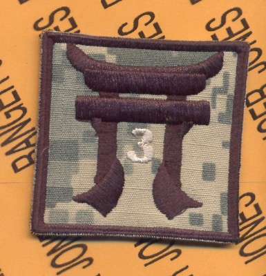 3rd Bn 187th Infantry 3d Bde 101st Airborne HCI Helmet Cover 2.25" ACU ...