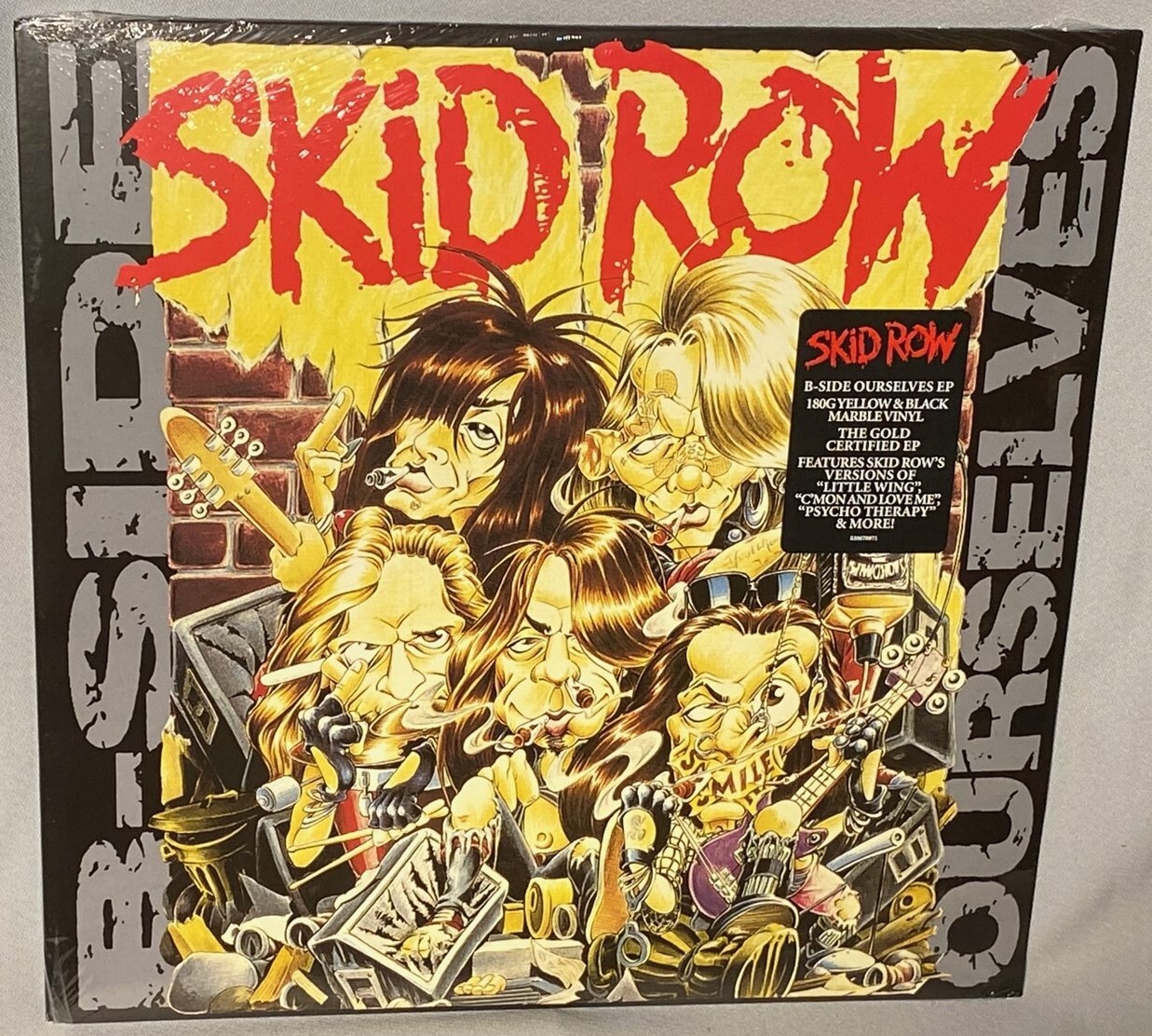 LP SKID ROW B-Side Ourselves EP (YELLOW/BLACK Vinyl, RSD BF 2023) NEW ...