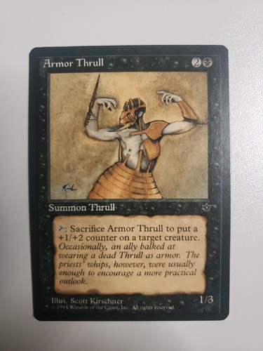 Magic the Gathering MTG Armor Thrull Version D Black Creature Card | eBay