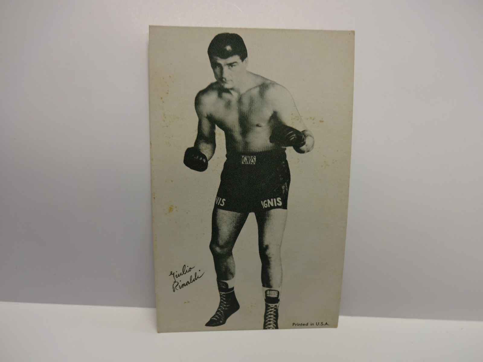 1960's Boxing Exhibit Supply Co. Black and White Giulio Rinaldi | eBay