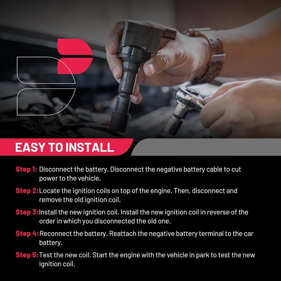 6 Ignition Bobinas Pack UF624 and Spark Plugs For 2013-2015 Acura RDX 3 ...