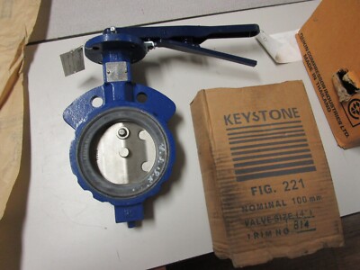 KEYSTONE 4" BUTTERFLY VALVE FIGURE 221 #3540139 / #316SS - NEW | eBay