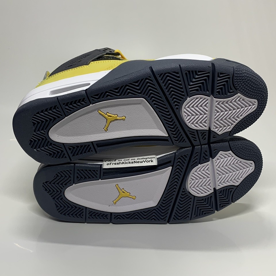 Jordan 4 Lightning Grade School Size 6Y 408452-700 Air Jordan Retro ...