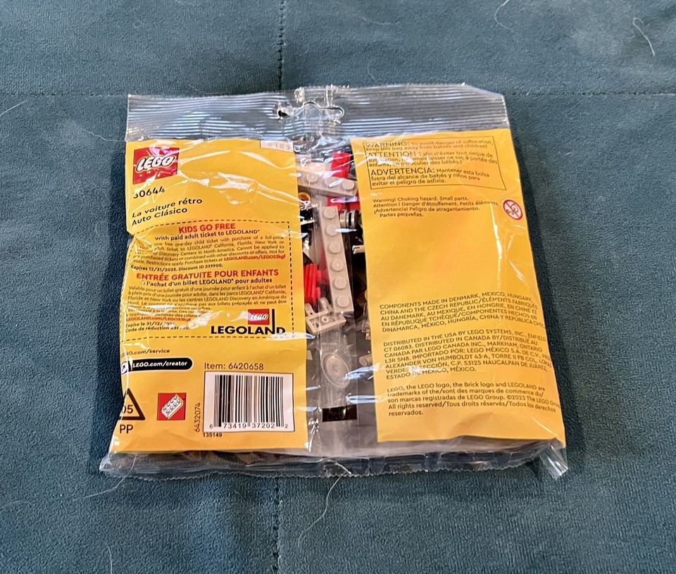 LEGO 30644 Creator VINTAGE CAR Polybag 59 Pcs Classic Vehicle City | eBay