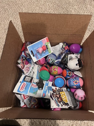 BULK BLIND BAGS, EGGS, BOYS/GIRLS. LARGE BOX ALL YOU CAN FIT. OVER 35 ...