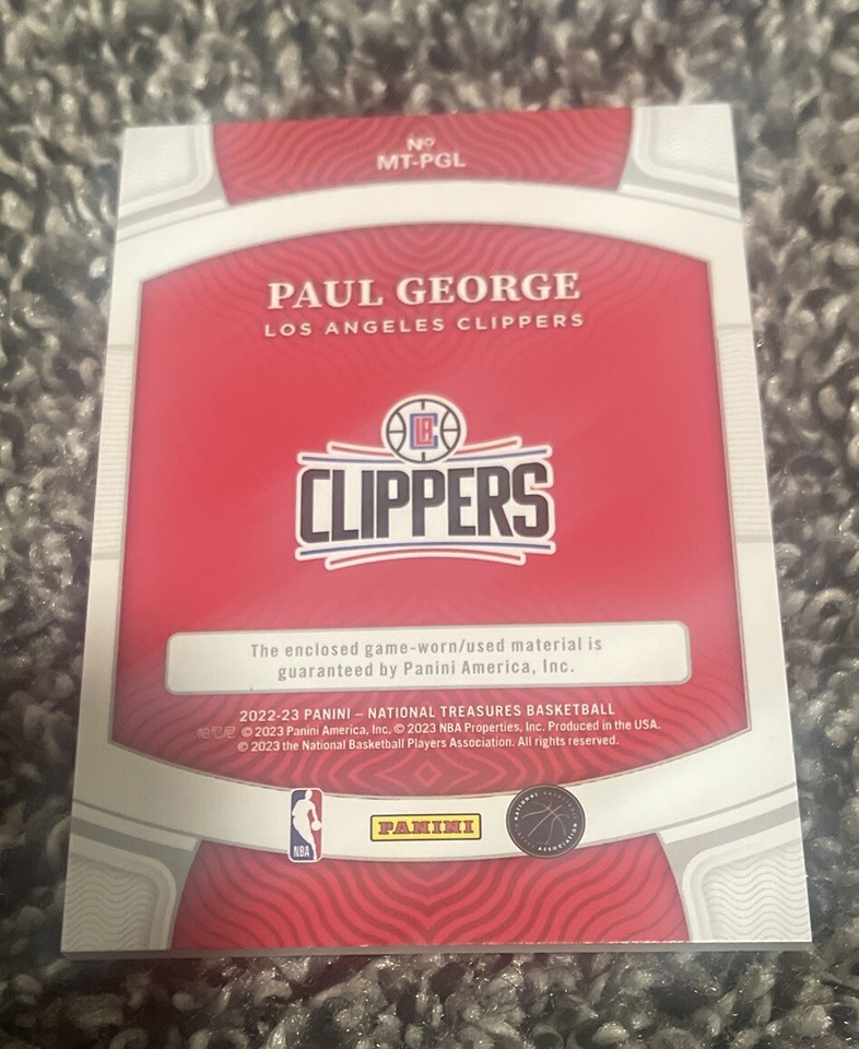 2023 National Treasures Paul George Material Treasures Relic /99 | eBay