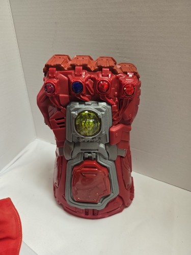 Avengers Iron Man Red Infinity Gauntlet, Light Up/Sound, Endgame Hasbro ...