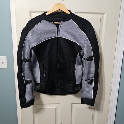 XElement Motorcycle Jacket Black Gray Full Mesh Guardian X-Armor Men's ...