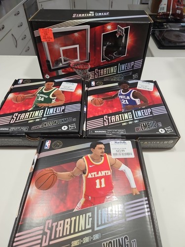 Hasbro Starting Lineup NBA Series 1 Giannis Embiid Trae Young ...