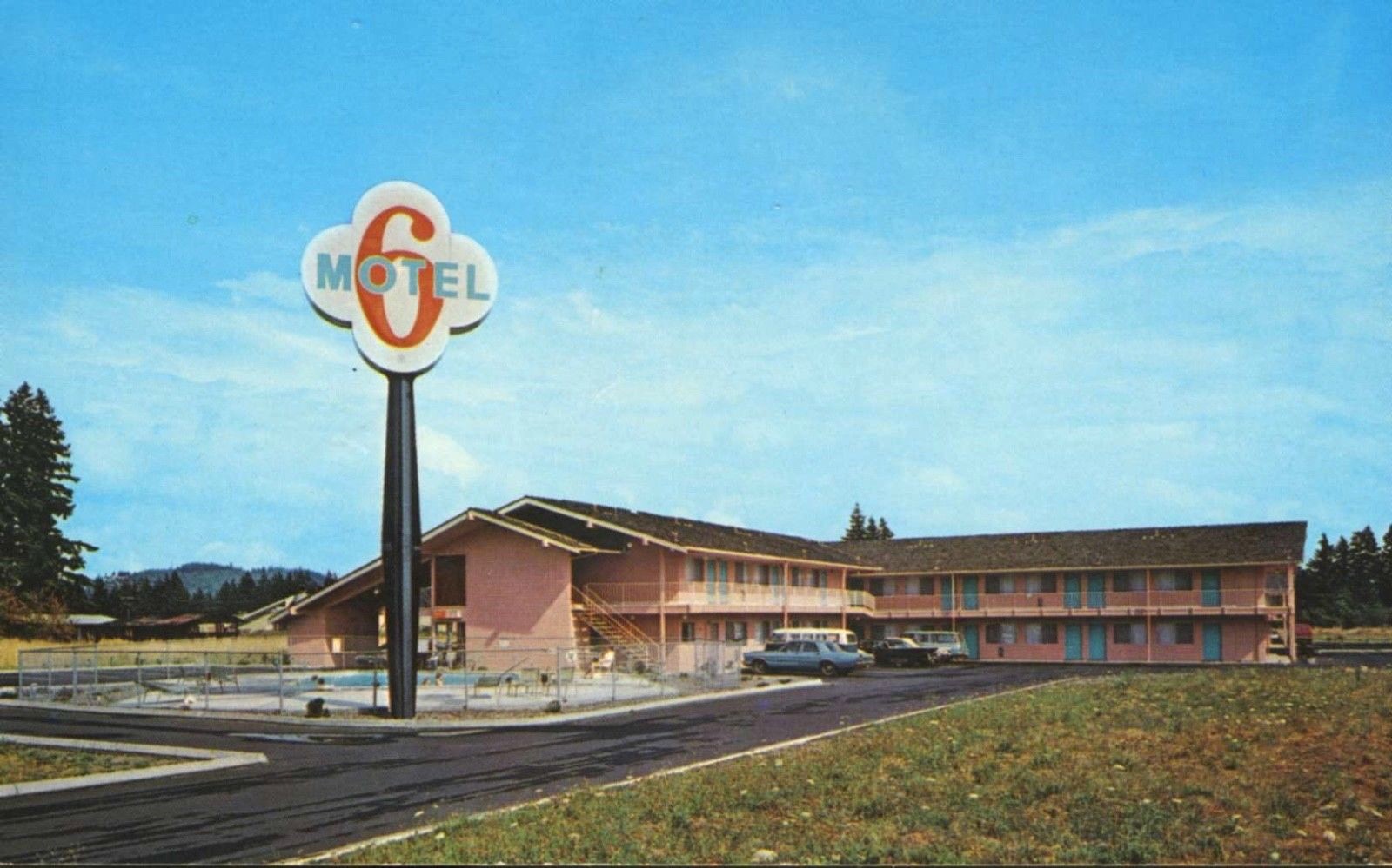 Motel 6 Of Portland Oregon OR Autos AAA Motels Unused Vintage Postcard ...