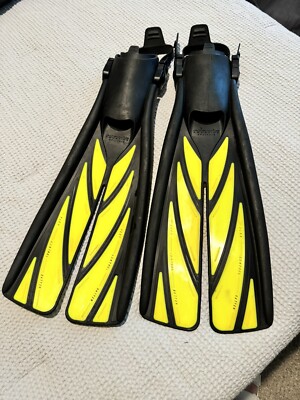 Atomic Aquatic Split Fin Scuba Diving Fins Flippers Size Medium EUC | eBay