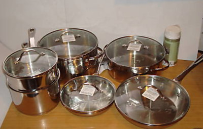 Princess House Stainless Steel Cookware Set 6571 (11pieces) Plus Bonus ...