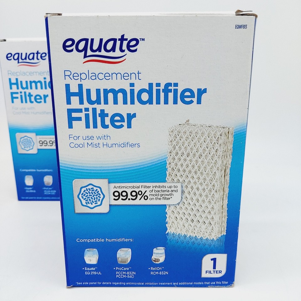 Equate Procare Duracraft Replacement Cool Mist Humidifier Filters (Lot ...