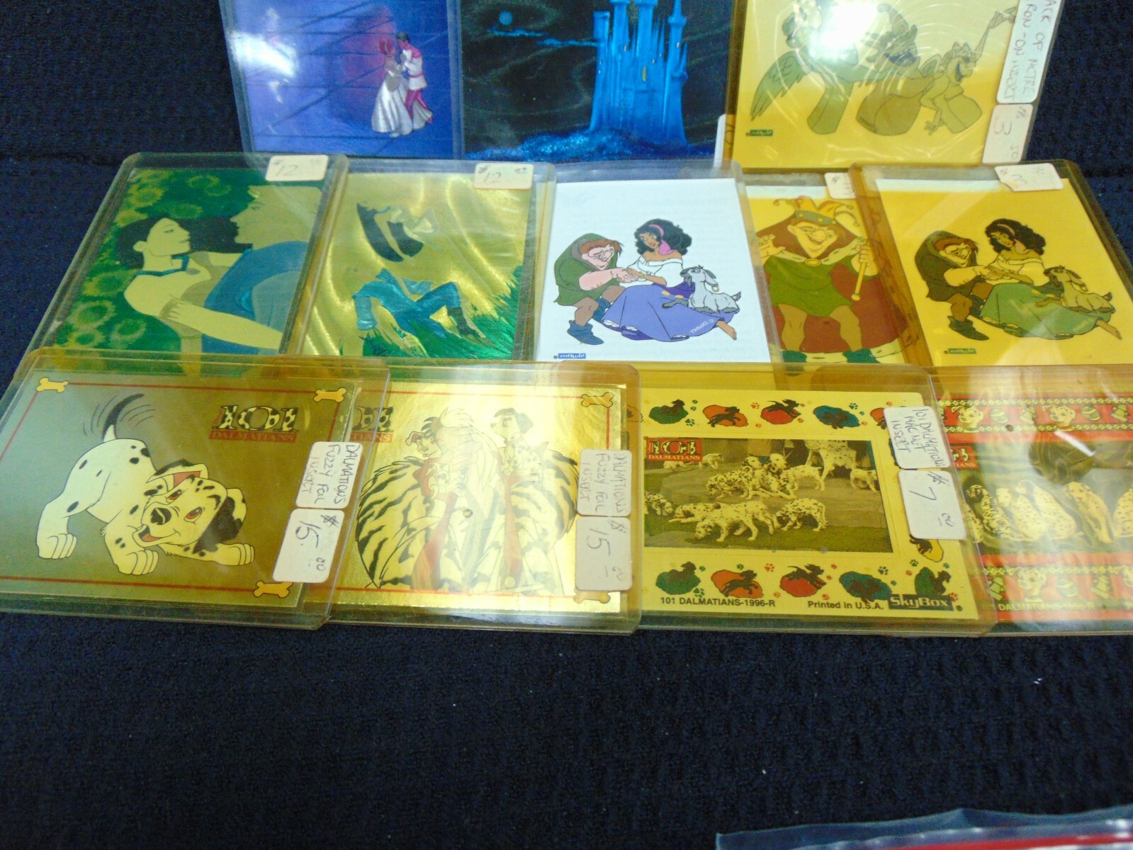 WALT DISNEY TRADING CARDS LOT OF 12 IN PLASTIC SLEEVES | eBay