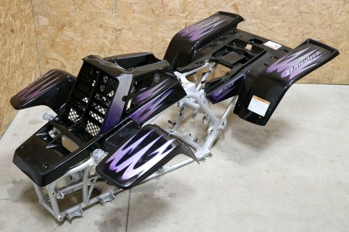 Yamaha Banshee fenders + gas tank plastic grill + graphics BLACK PURPLE ...