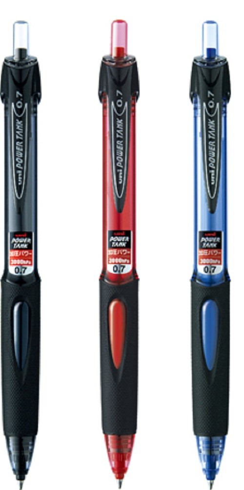 Uni Power Tank Standard Pressurized Ballpoint Pen SN-200PT Black Red ...