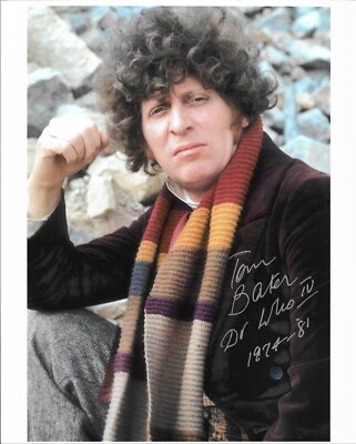 Tom Baker 4th DOCTOR WHO Genuine Signed Autograph 10X8 COA 32138 | eBay