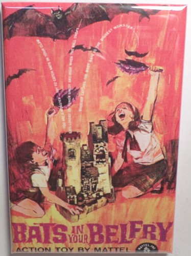 Bats in Your Belfry Board Game Box 2"x3" MAGNET Refrigerator Locker ...