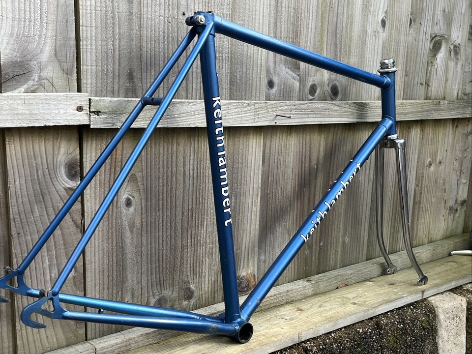 Vintage Keith Lambert of Bingley Yorks Columbus Aelle Steel 23.5” Bike ...
