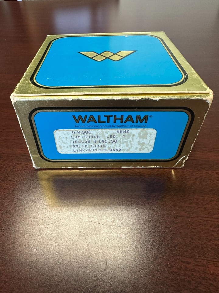 Only one on the interent! Waltham Lumichron 5‑Function LED watch, boxed ...
