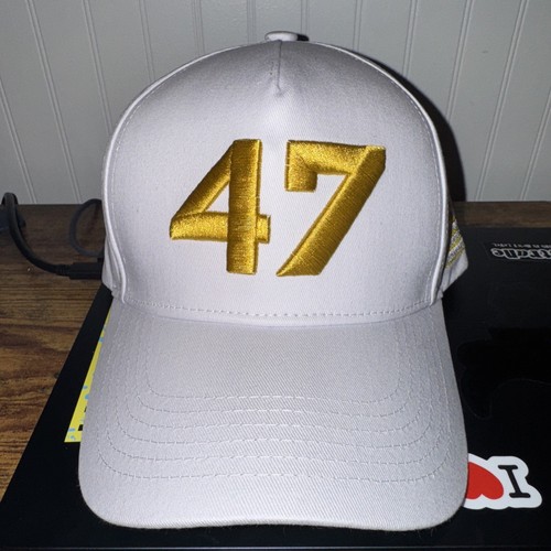 Limited Charlie Kirk White Hat Cap Gold 47 Turning Point USA Trump ...