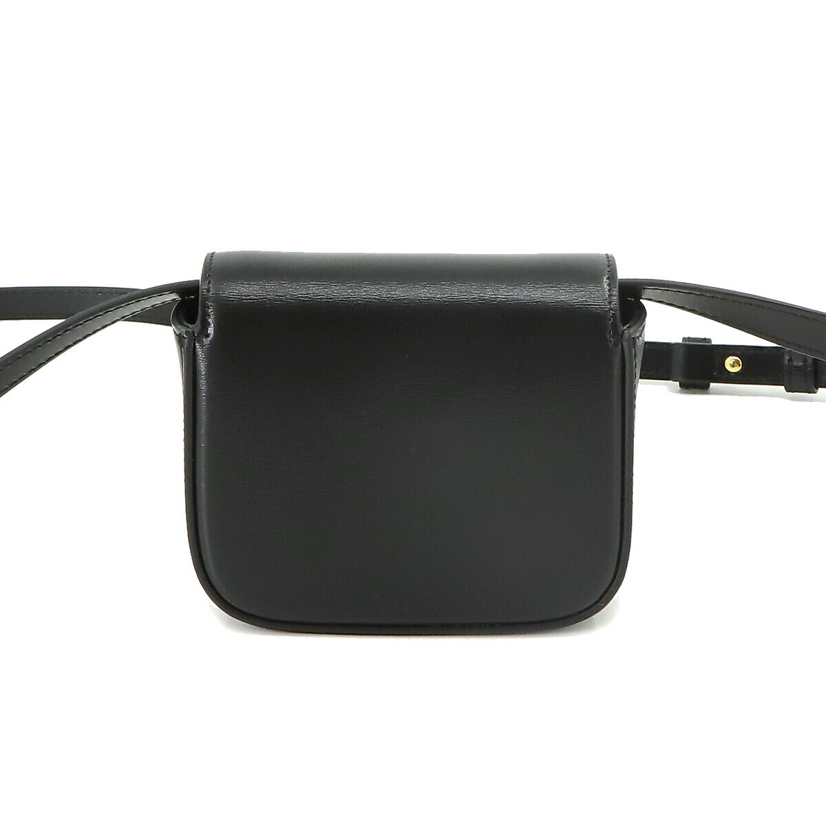 CELINE Triomphe Claude Mini Shoulder Bag Leather Blac… - Gem