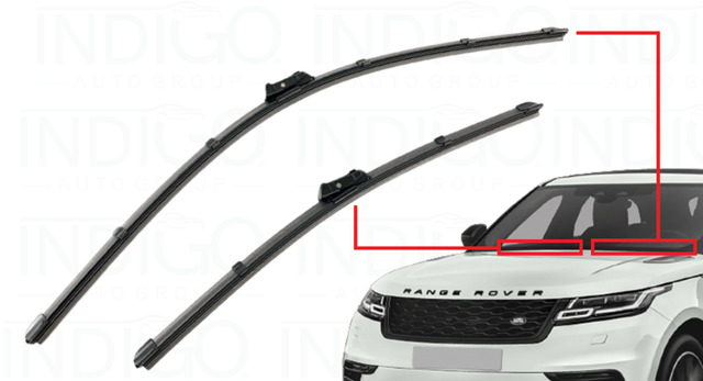 Range Rover Velar LHD Front Windshield Wiper Blades Set of 2 Genuine ...