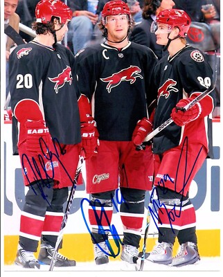 SHANE DOAN ,HANZAL ,BODKER PHOENIX COYOTES 8X10 AUTOGRAPHED SIGNED ...