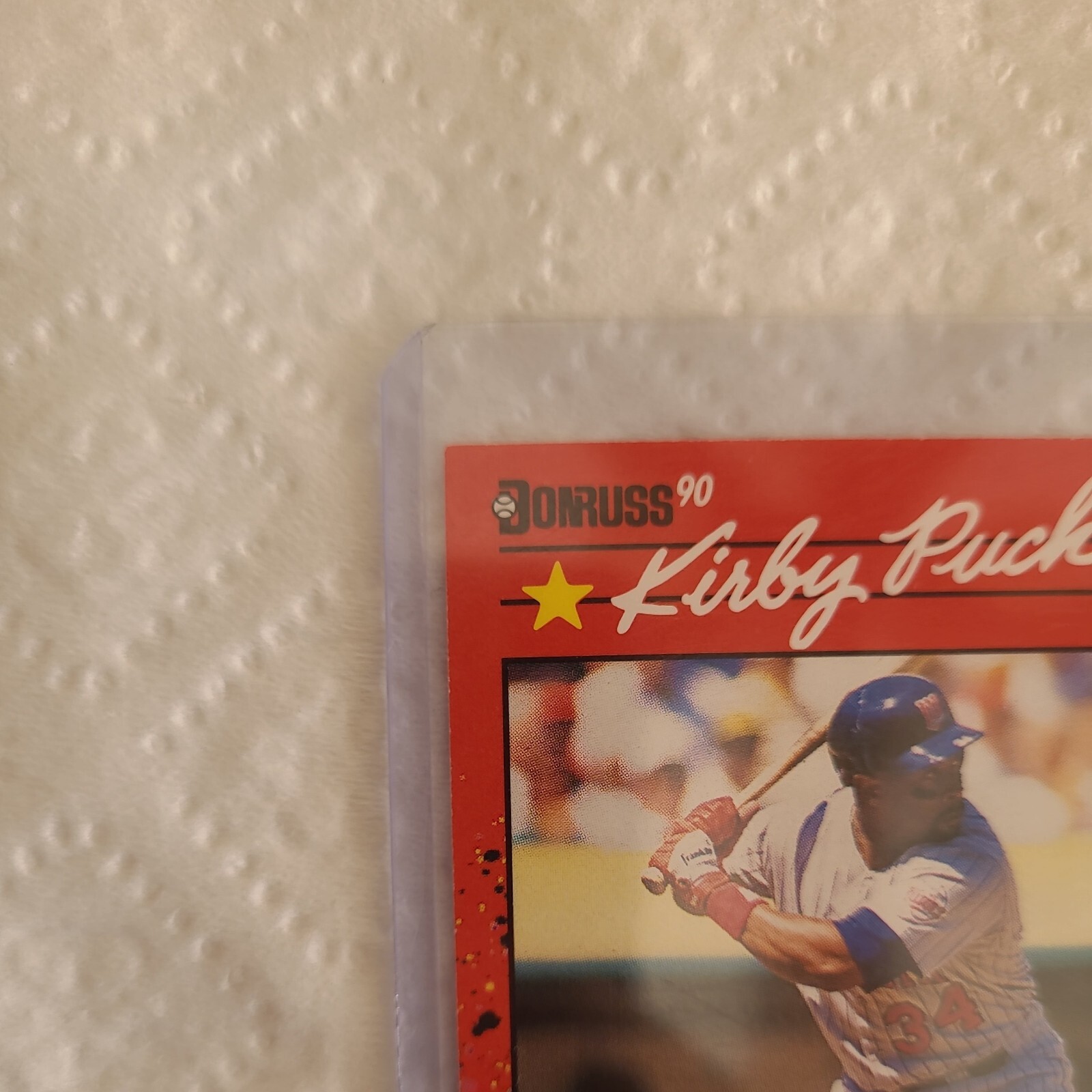 **RARE ERROR CARD** 1990 Donruss Kirby Puckett HOF DOB All-Star - 3 ...