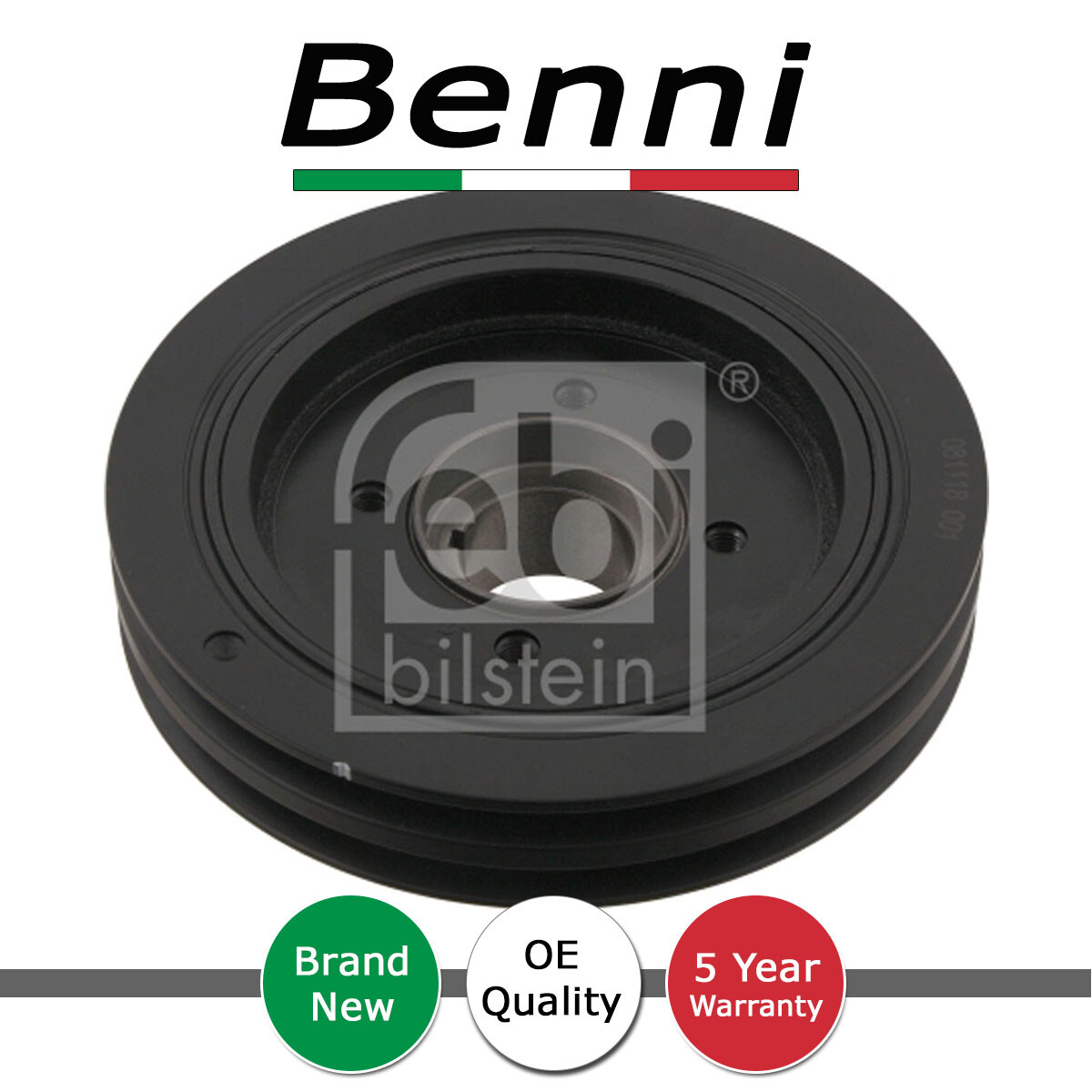 Crankshaft Pulley Benni Fits Mitsubishi L200 1996-2007 2.4 D 2.5 TD ...