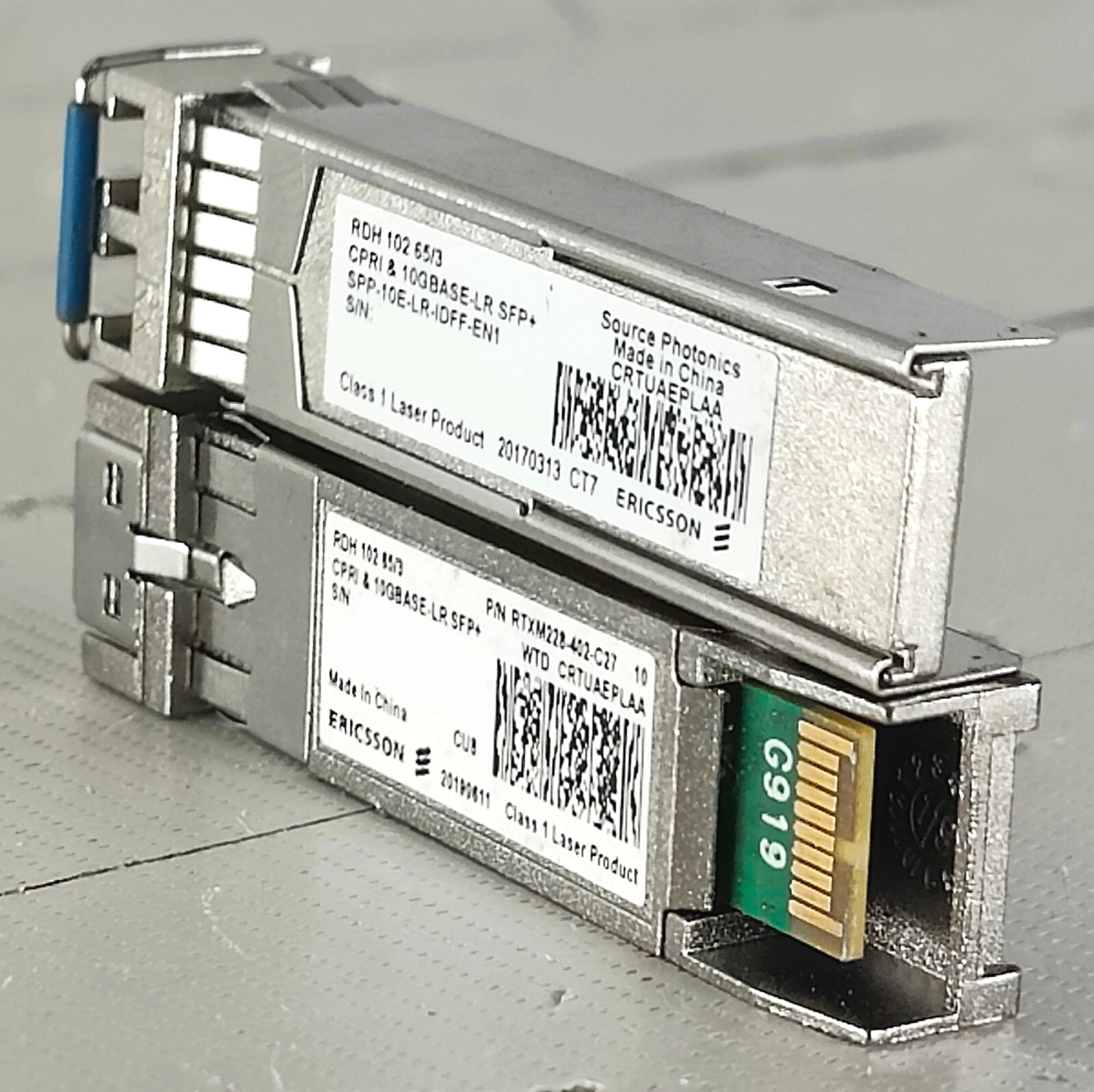 Lot of 2 Ericsson/Delta RDH 102 65/3 WTD CPRI 10GBase-LR CRTUAEPLAA ...