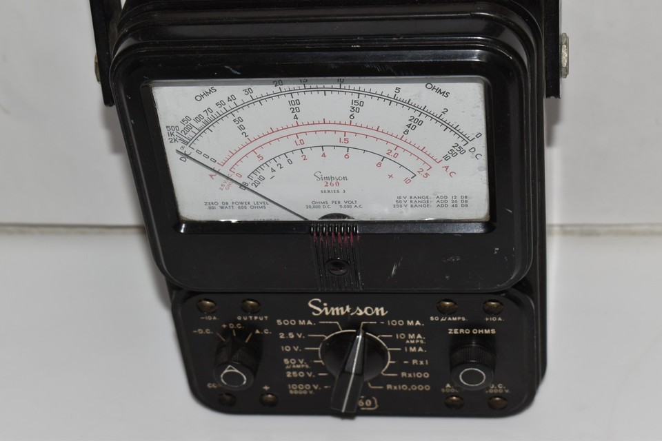 ^^ Simpson 260 Series 3 Analog Volt-OHM-MIlliammeter Multimeter (DXL60 ...