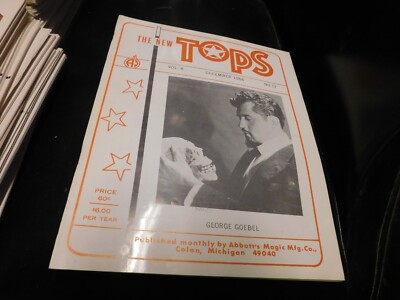 The New Tops Magic Magazine For Magicians Abbott's 1968 December George ...