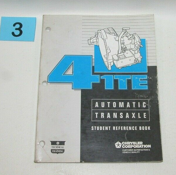 1994 Chrysler 41TE Automatic Transaxle Student Reference Training ...