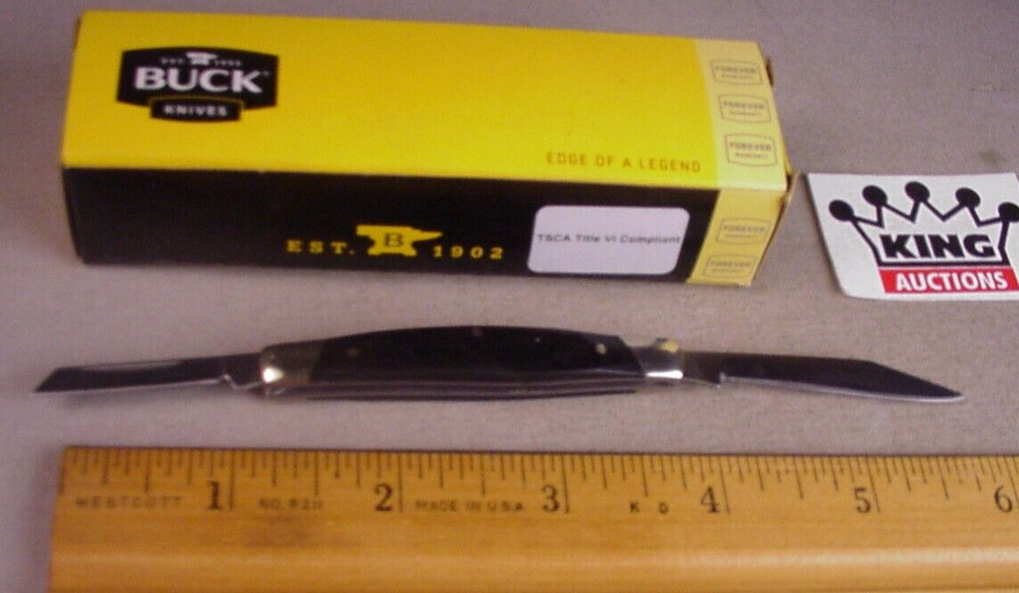 Buck 375 Deuce 2 Blade Slim design Folding Pocket Knife New in Box ...