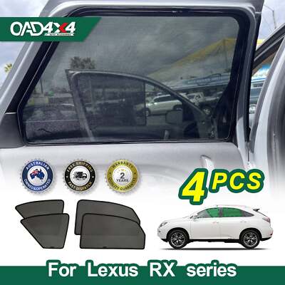 4PCS Magnetic Window Sun Shade Mesh Cover for Lexus RX 270/350 /450H ...
