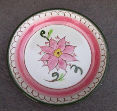 1942-1948 Stangl Pottery Pink Star Flower 5" Coaster Ashtray #3631 | eBay