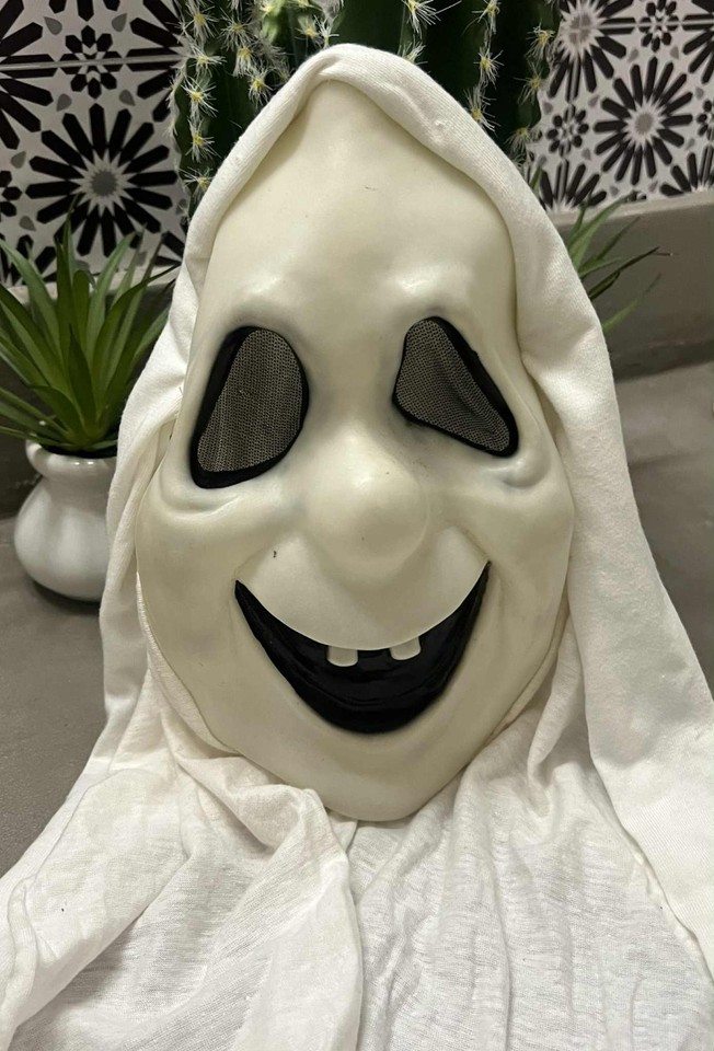 Fun World DIV Glow Goofy Ghost Mask Fantastic Faces Gen 1 White Hood ...