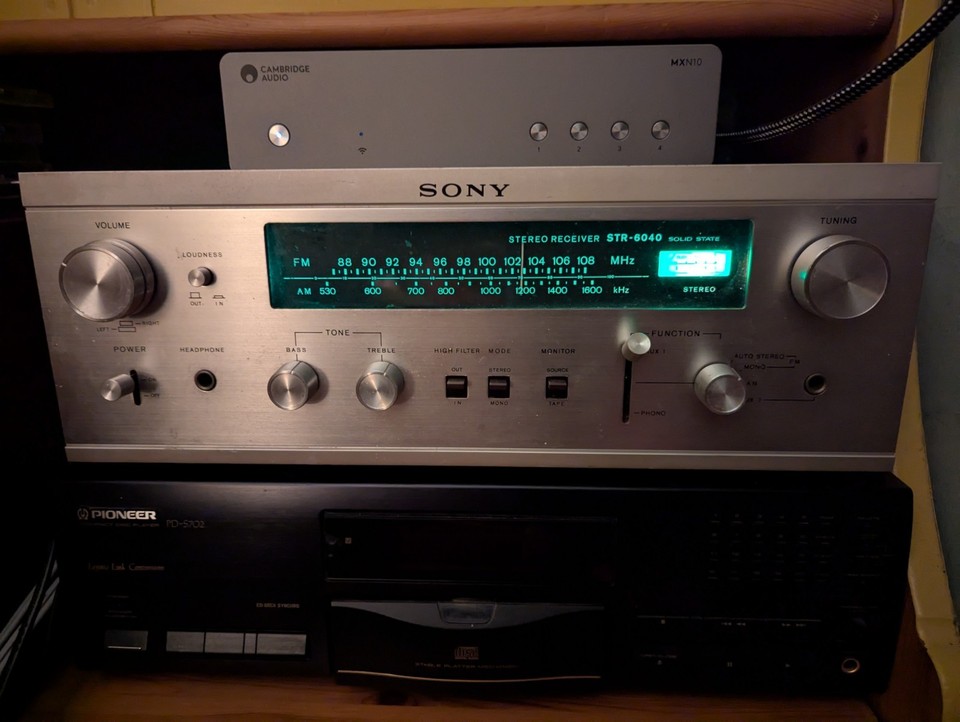 Very Rare Vintage Sony STR 6040 Amplifier Receiver. Fully Serviced ...
